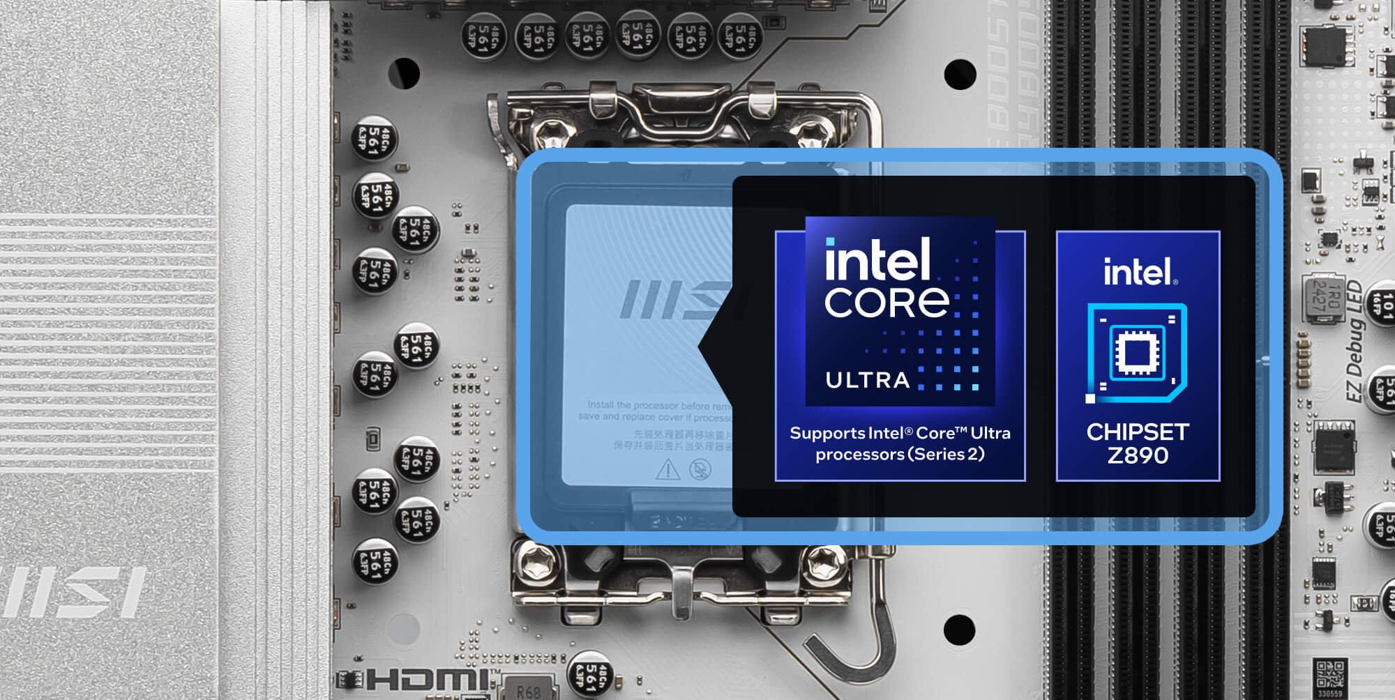 MSI PRO Z890-S WIFI WHITE INTEL Z890 LGA 1851 4x DDR5 4x PCI-E x16 slot 3x M.2, Wi-Fi 7 SATA 6G ...